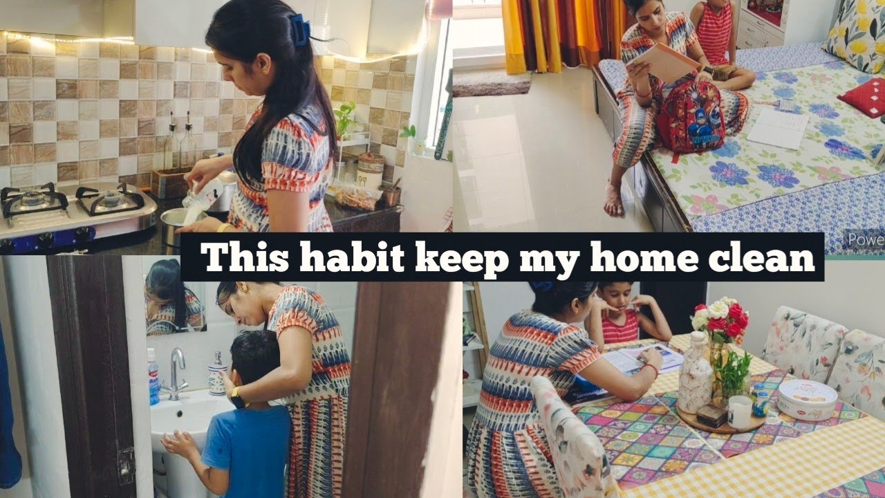 🌹💁only one habit keep my home neat and clean always,how I make my day ...