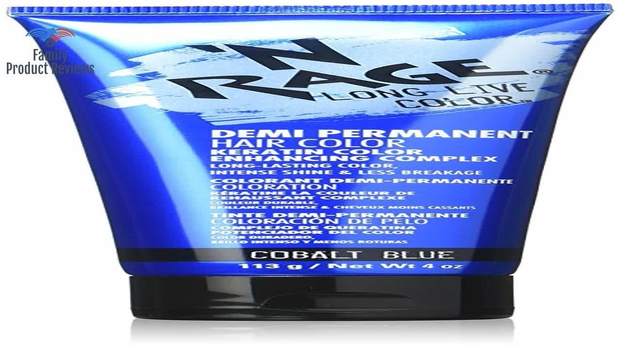 N Rage Demi Permanente Hair Color Cobalt Blue - YouTube