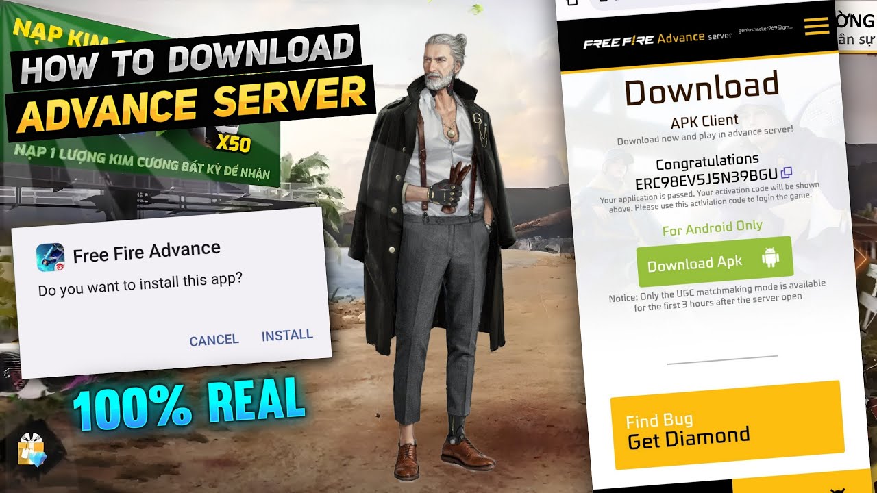 HOW TO DOWNLOAD FREE FIRE ADVANCE SERVER 2023 😱⚡ || FREE FIRE ...