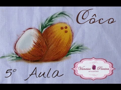Pintando Côco (5° aula de pintura para iniciantes) - YouTube