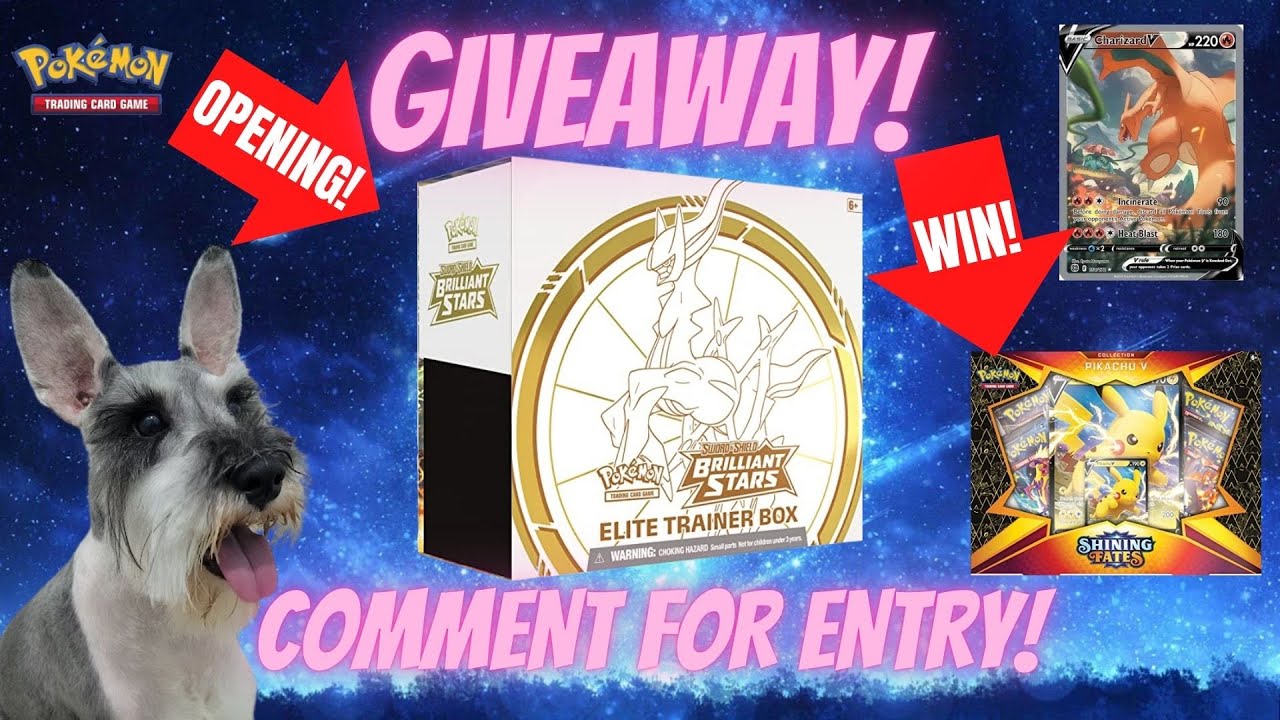RAINBOW PULLED!!! Brilliant Stars Pokemon Card Opening + Giveaway! ETB ...