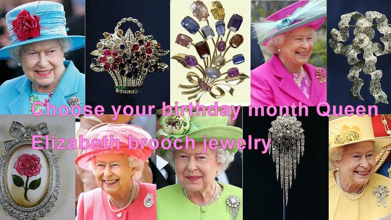 Choose your birthday month Queen Elizabeth jewelry - YouTube