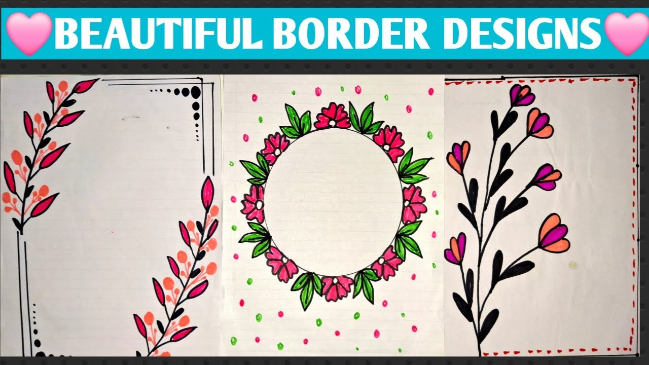 Beautiful Front Page Designs |Project Work Designs| Assignment Front ...