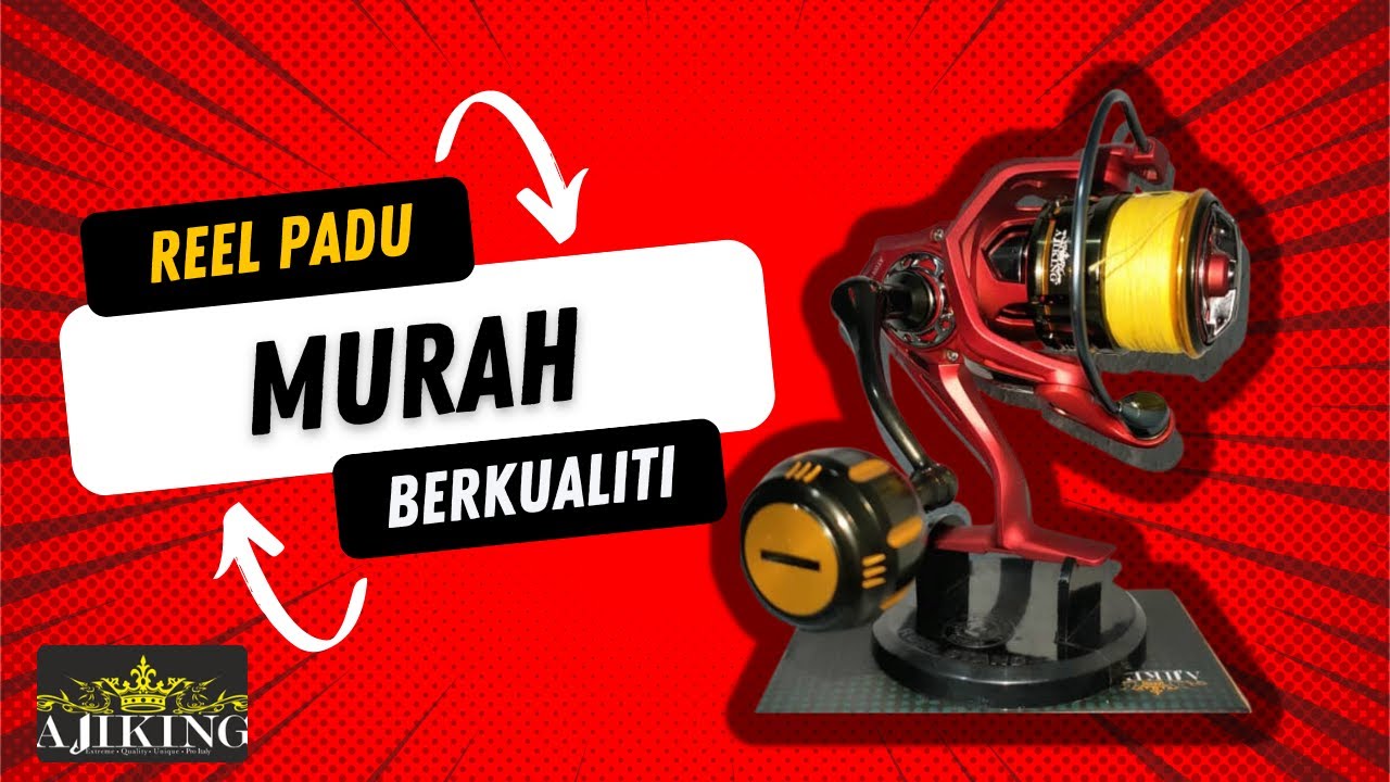 REEL PALING MURAH TAPI BERKUALITI KE?!||REVIEW REEL AJIKING ATOM BY ...