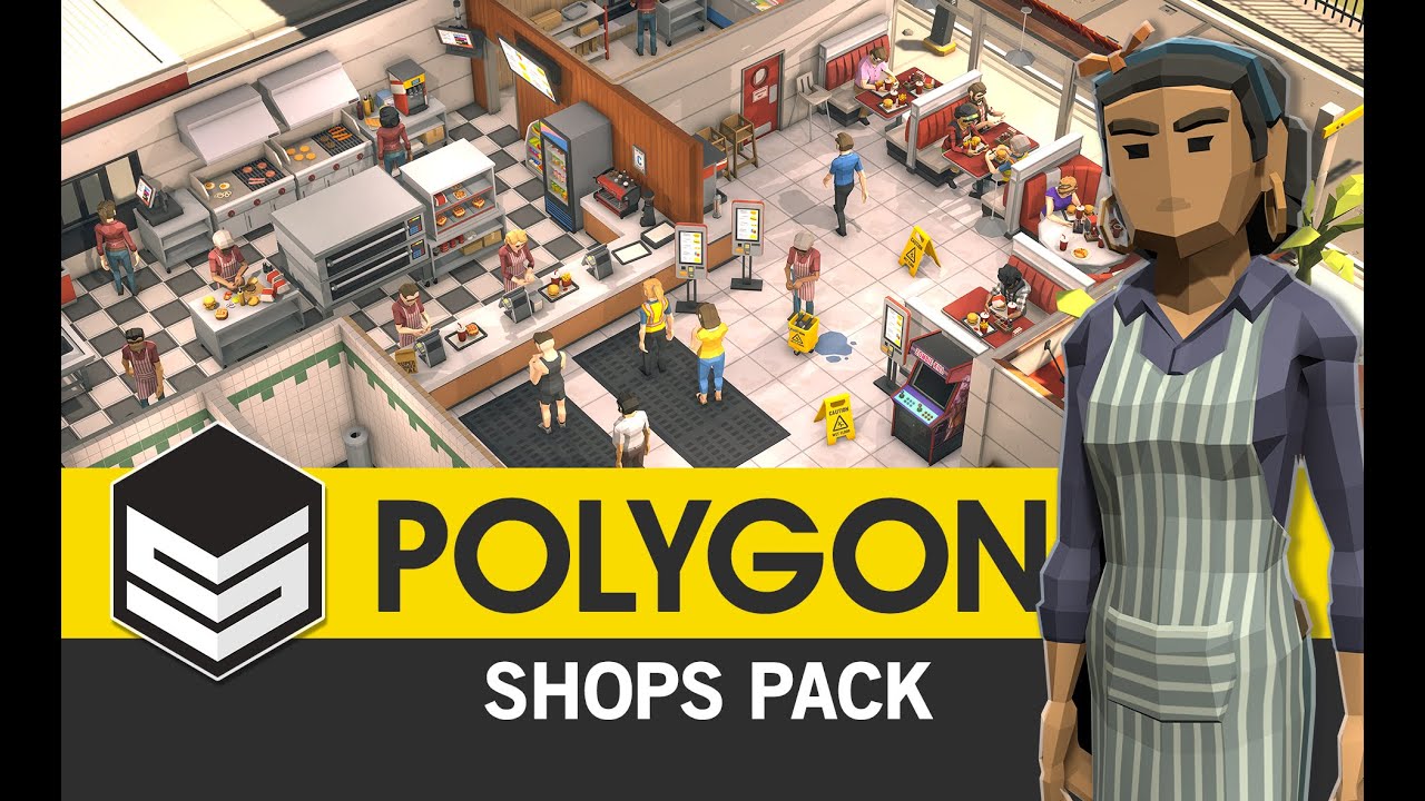 POLYGON - Shops Pack - (Trailer) 3D Low Poly Art for Games by # ...