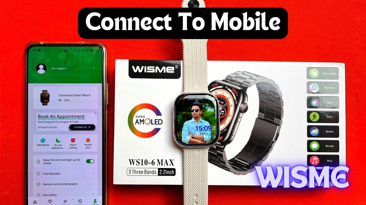 Wisme WS10 6Max Watch Connect | মোবাইল ঘড়ি কিভাবে মোবাইলের সাথে কানেক্ট করে I Fere Fit - YouTube