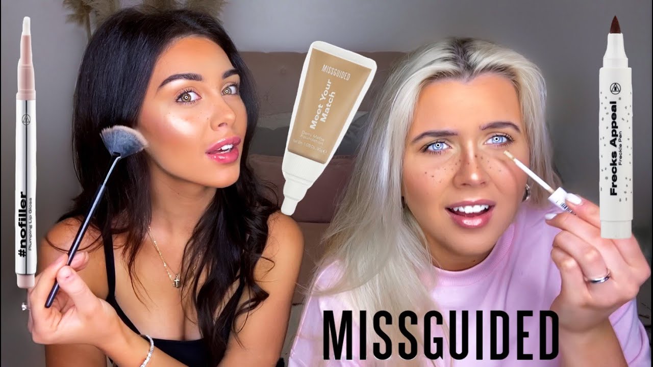 TRYING MISSGUIDED *NEW* MAKEUP RANGE!!!! SHOOK!?!?! missguided beauty ...