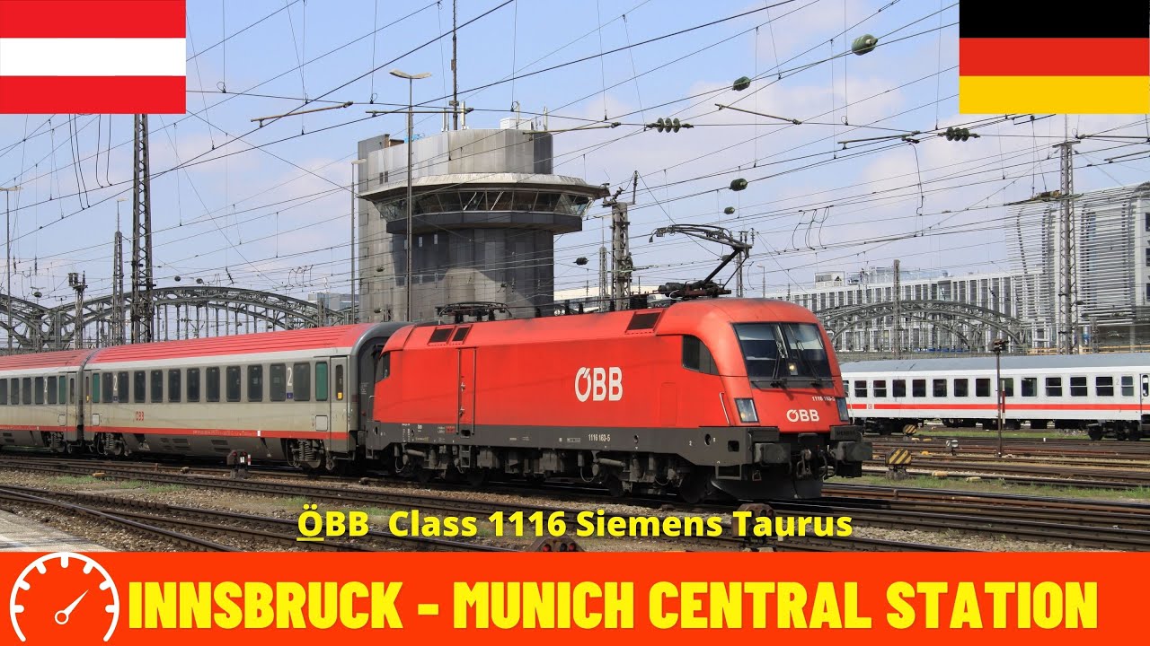 Cab Ride Innsbruck - Munich/München Hbf (Austria - Germany) train ...