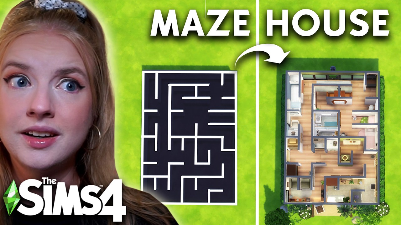 Can I build a *MAZE HOUSE* in The Sims 4? - YouTube