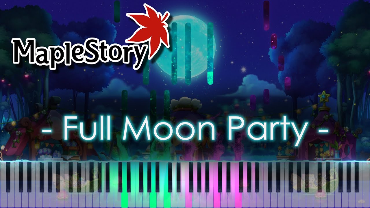 🍍Full Moon Party - [Maplestory] - Synthesia Piano Cover🥥 - YouTube