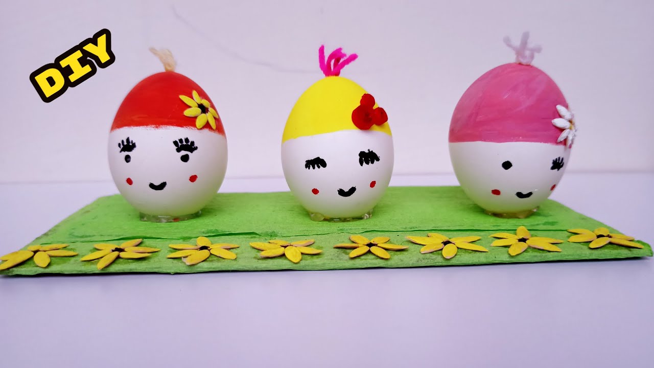 #eggshelldolls#eastereggs#how to make egg shell dolls/easter diy eggs ...