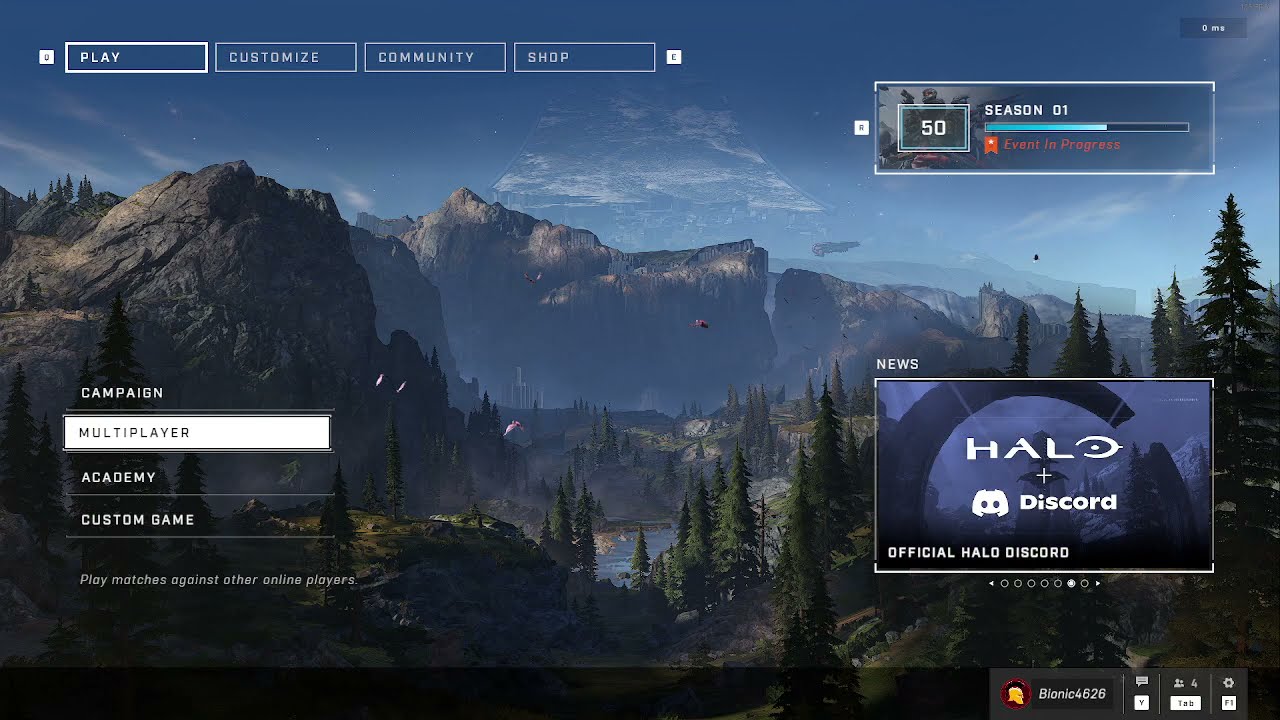 30 Seconds Halo Infinite Menu Screen - YouTube