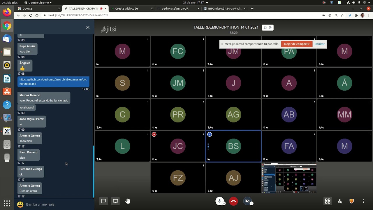 taller micropython microbit intermedio 20 01 2021 - YouTube