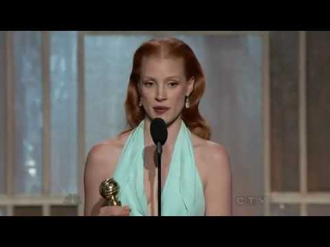 Jessica Chastain wins Best Actress - Golden Globes 2013