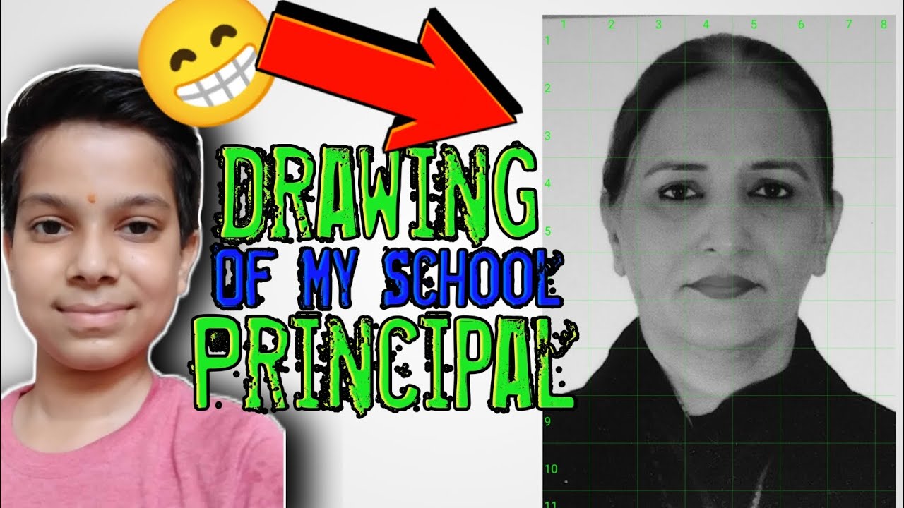 Drawing Outline Of Principal Ma'am Of My School🔥PART - 1 || Himanshu ...