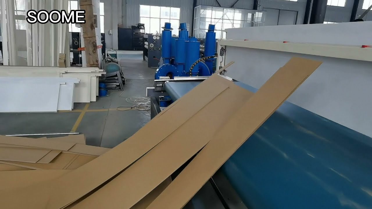 Automatic corrugated sheet slitter scorer stacker, manual blade manual ...