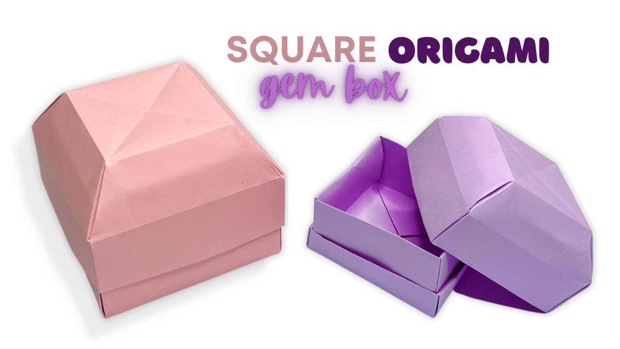 Square Origami Gem Box | Gift Wrapping Ideas - YouTube
