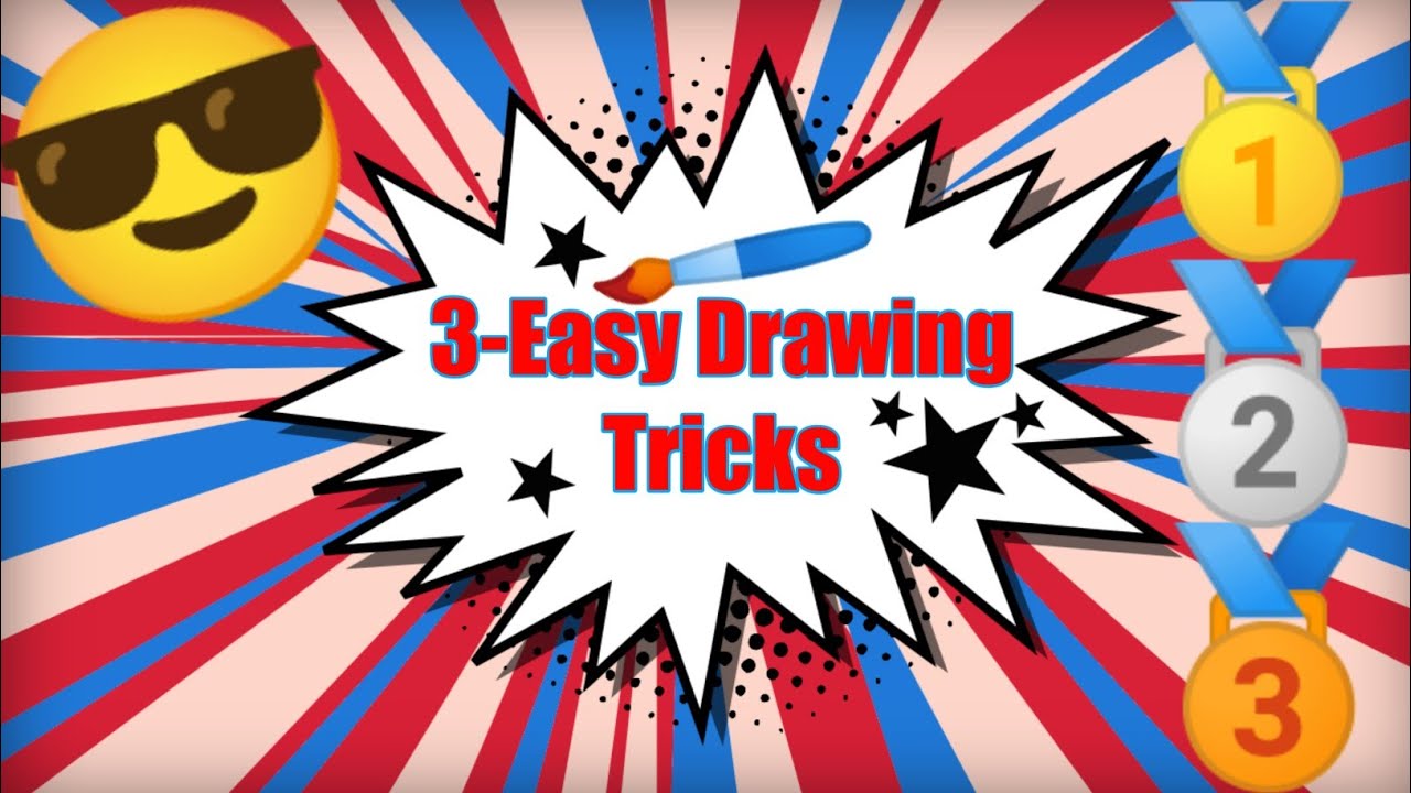 3-Easy Drawing Trick ll बहुत आसान तरीके से ll A Creative World - YouTube