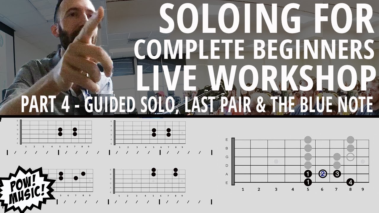 "Guitar Soloing for Complete Beginners" Live Workshop PART 4- Guided ...