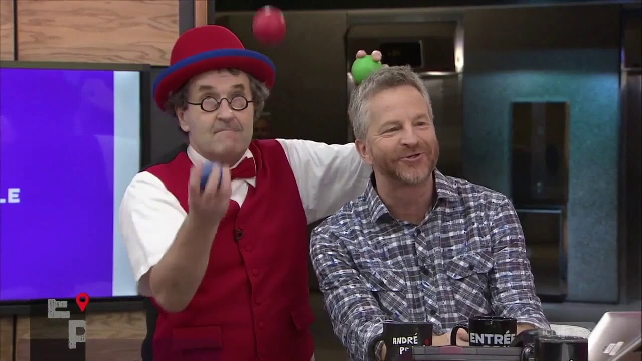 Bernard Lebel jongleur à Entrée principale - YouTube