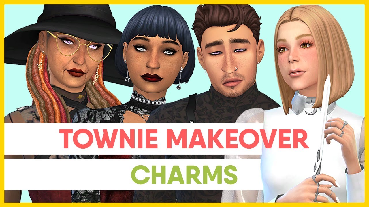 THE CHARM FAMILY ~ Townie Makeover | The Sims 4: Create A Sim + CC ...