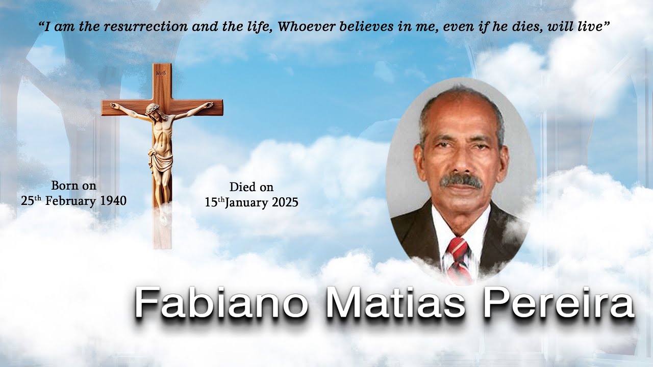 Funeral Mass | Fabiano Matias Pereira | 17th Jan 2025 | St Francis ...