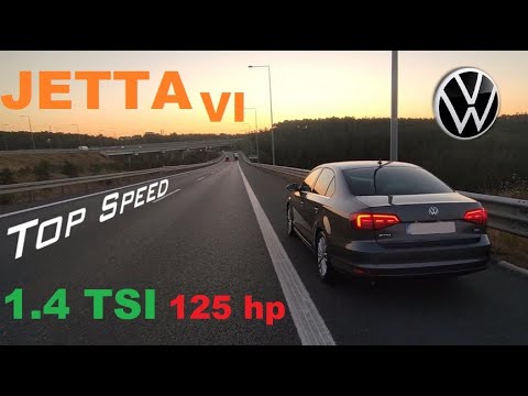 VW JETTA VI (2017) 1.4 TSI (125 hp) Acceleration & Top speed
