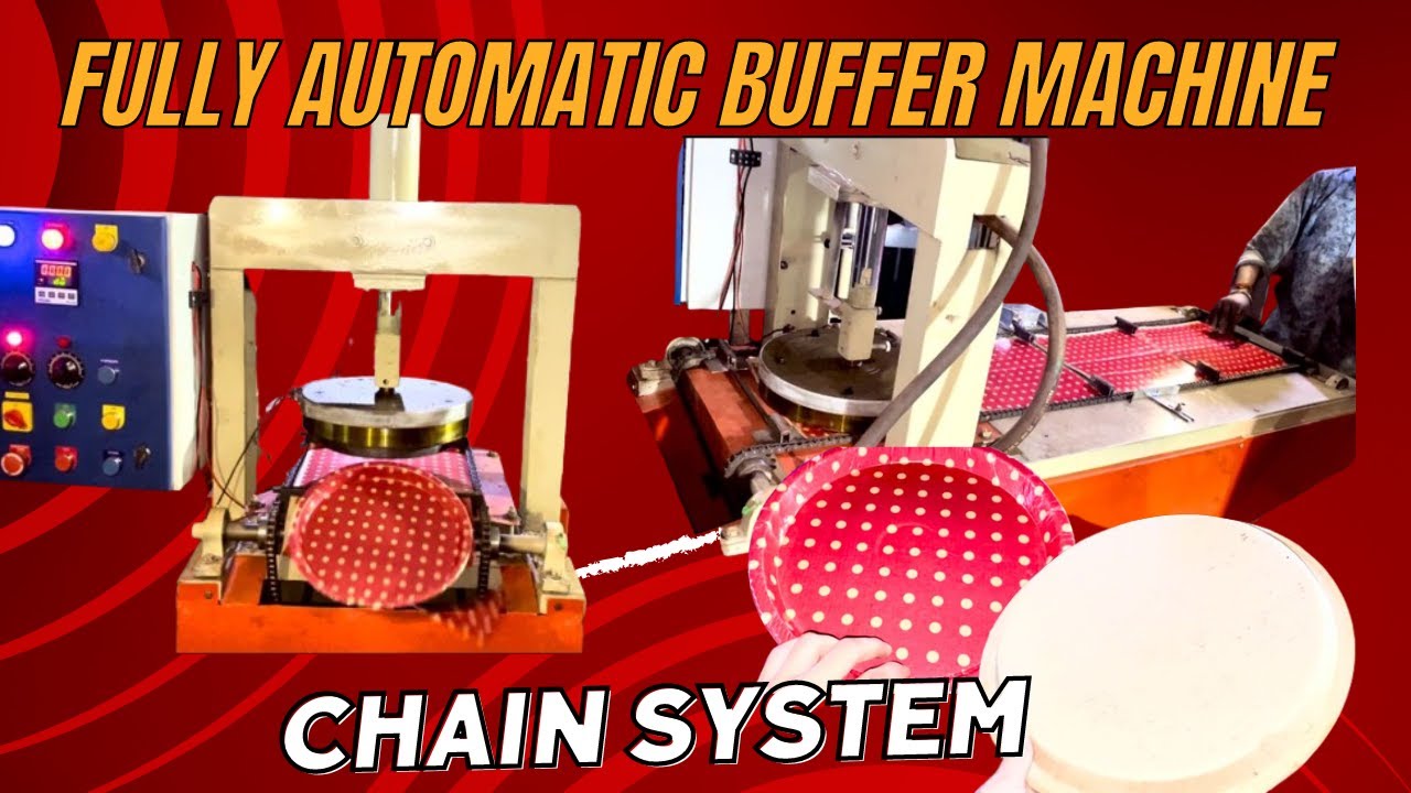Fully Automatic Buffet Paper Plate Making Machine, Buffer plate - YouTube