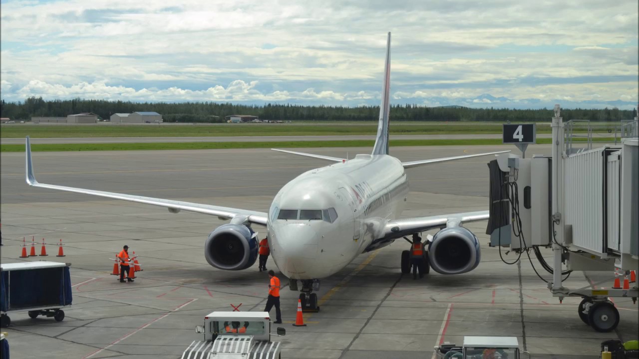 Delta Airlines DL2381 Fairbanks FAI Seattle SEA - YouTube