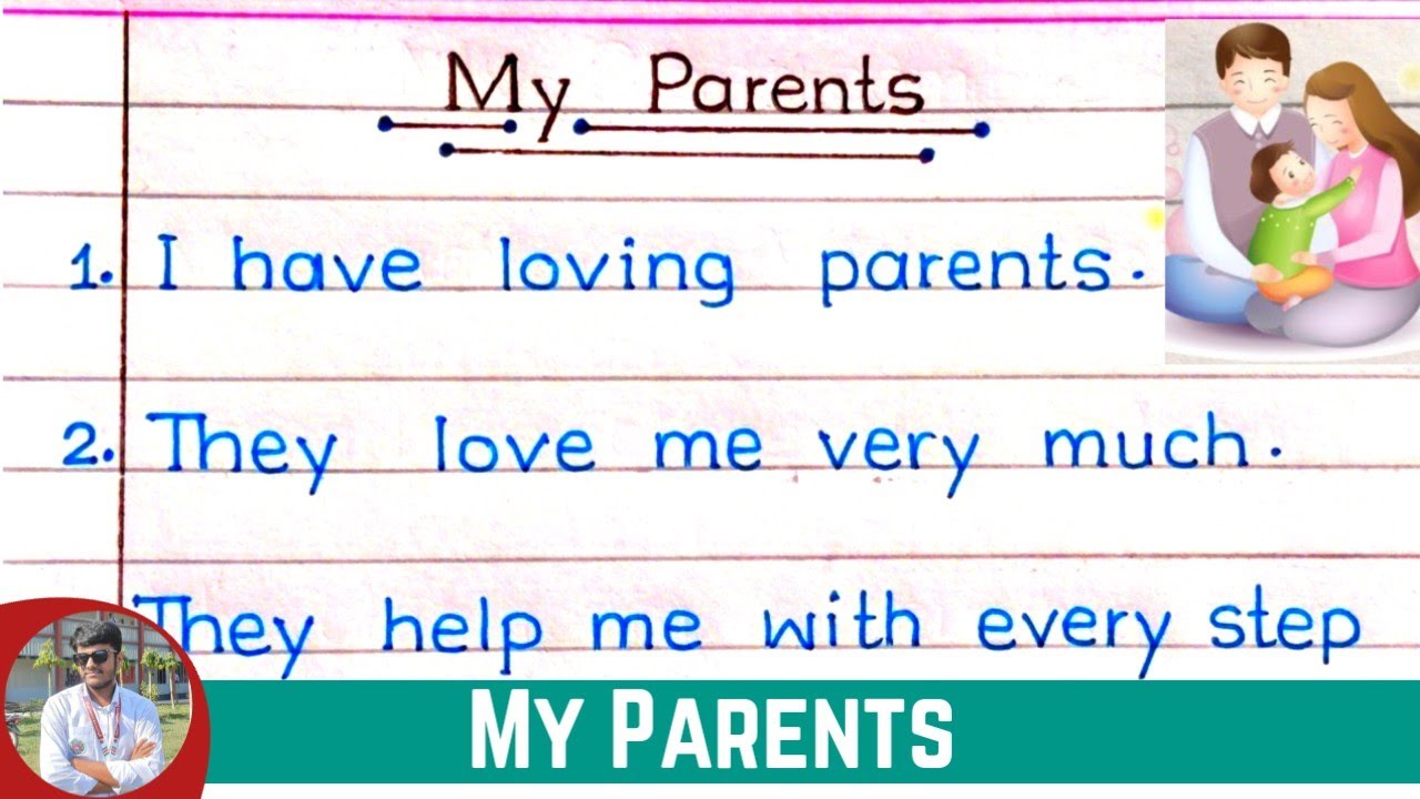 My Parents Essay writing or Speech 200 words, Paragraph or short note ...