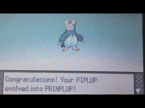 Pokemon Platinum: Piplup Evolves - YouTube