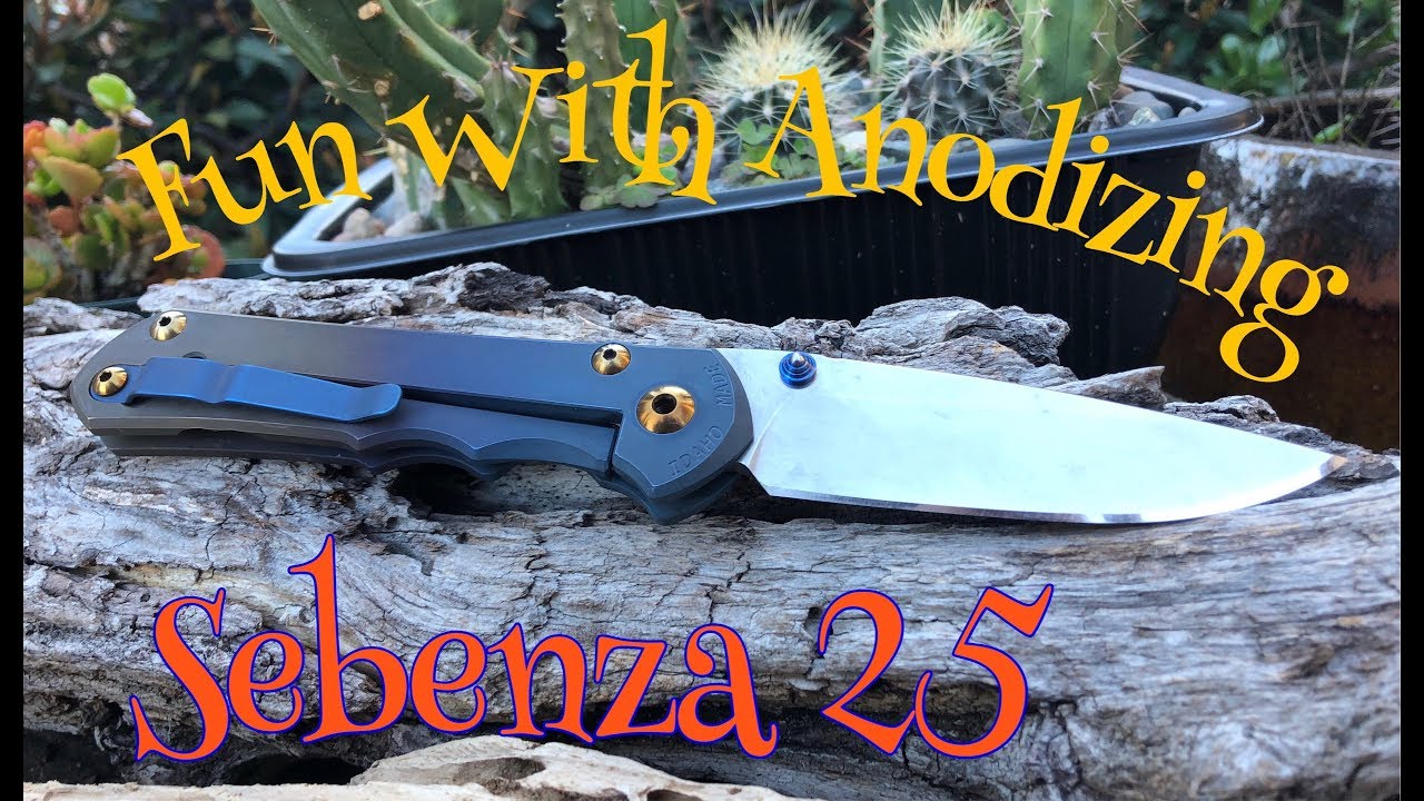 Fun with anodizing CRK Sebenza 25 - YouTube