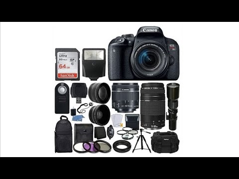 UNBOXING CANON REBEL T7i BUNDLE PACKAGE - YouTube