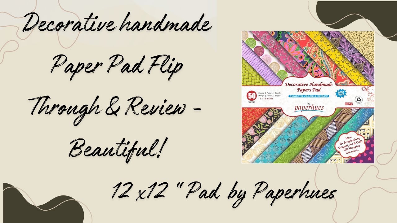 Get Creative With the Stunning Handmade Paper Pad by Paperhues! - YouTube