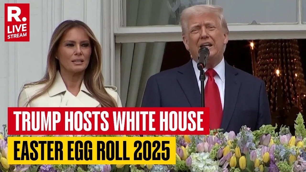 Donald Trump LIVE: U.S. President & First Lady Speak at White House Easter Egg Roll | Pope ...