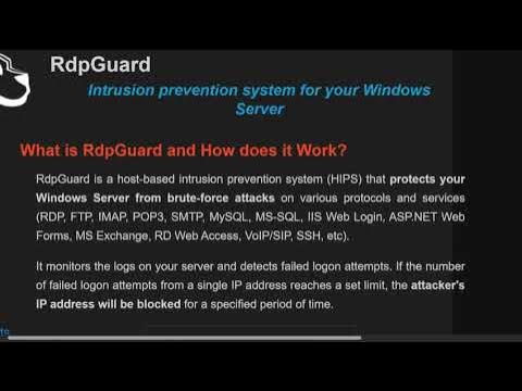 Perlindungan Server Terhadap Serangan Brute force Menggunakan RDPGuard - YouTube