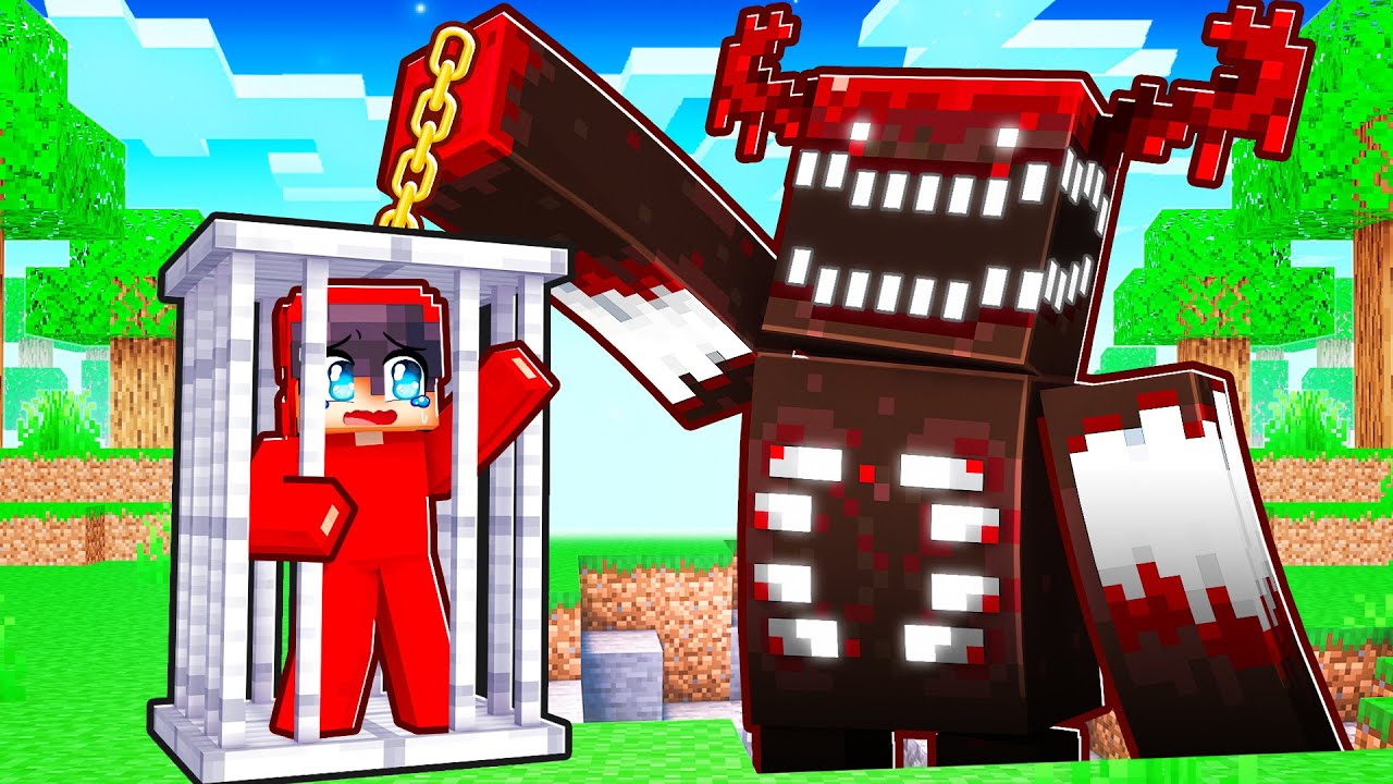 Trapped in a SCARY PRISON in Minecraft! - YouTube