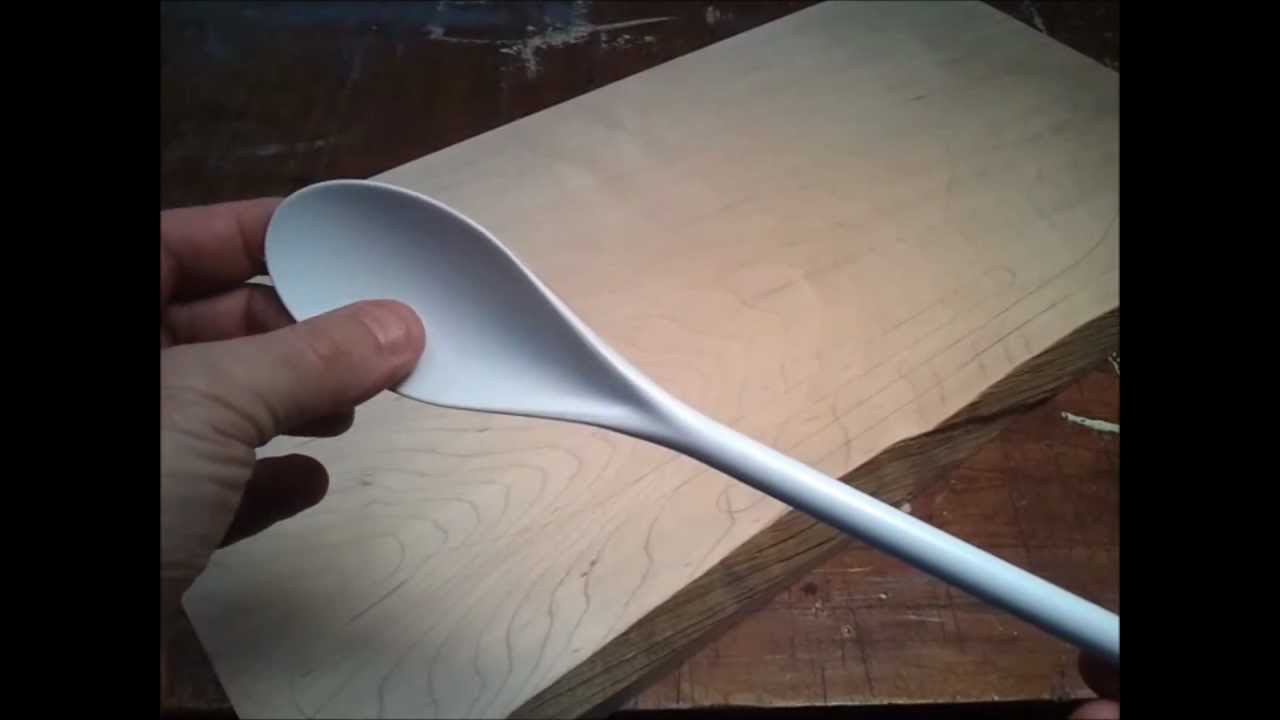 Concave portion of a wooden spoon - YouTube