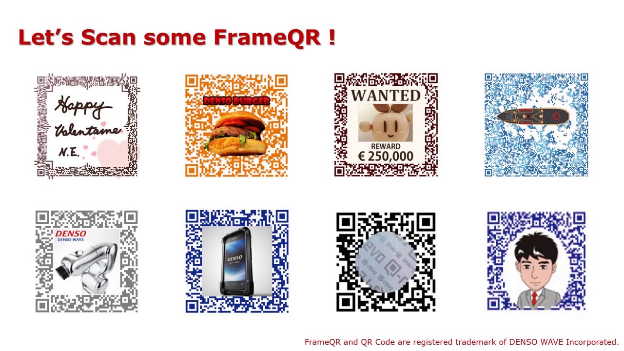 FrameQR usage examples - YouTube