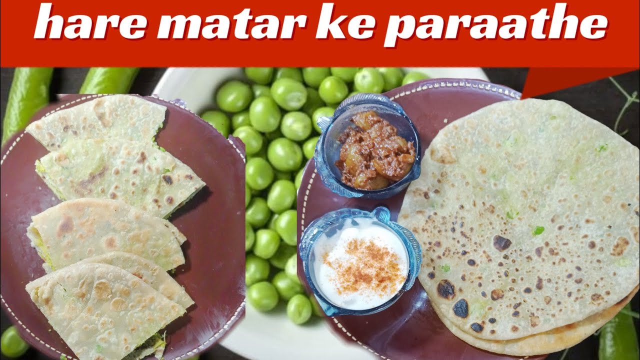 hare matar ke paraathe|| dhaba style paratha || pea 🫛 paratha recipe ...