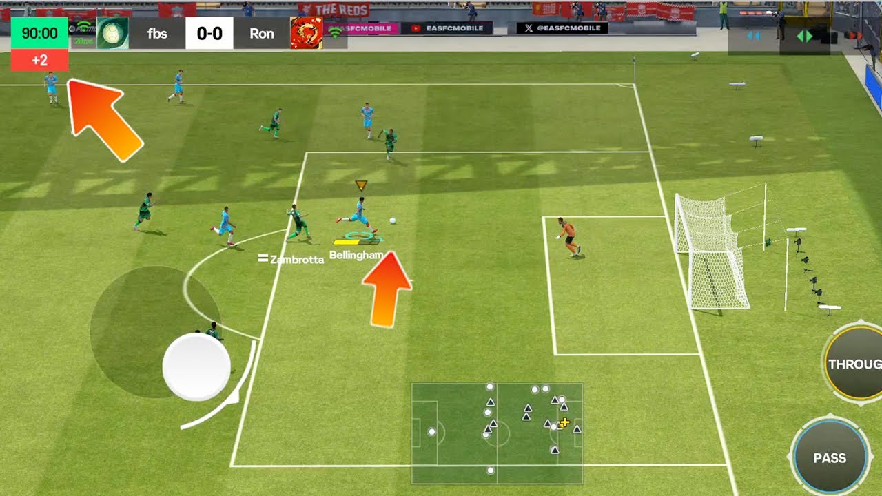 Last Minute Jude Bellingham Through Pass Goal W/ Ronaldo - EA FC 24 Mobile #fifa #online - YouTube