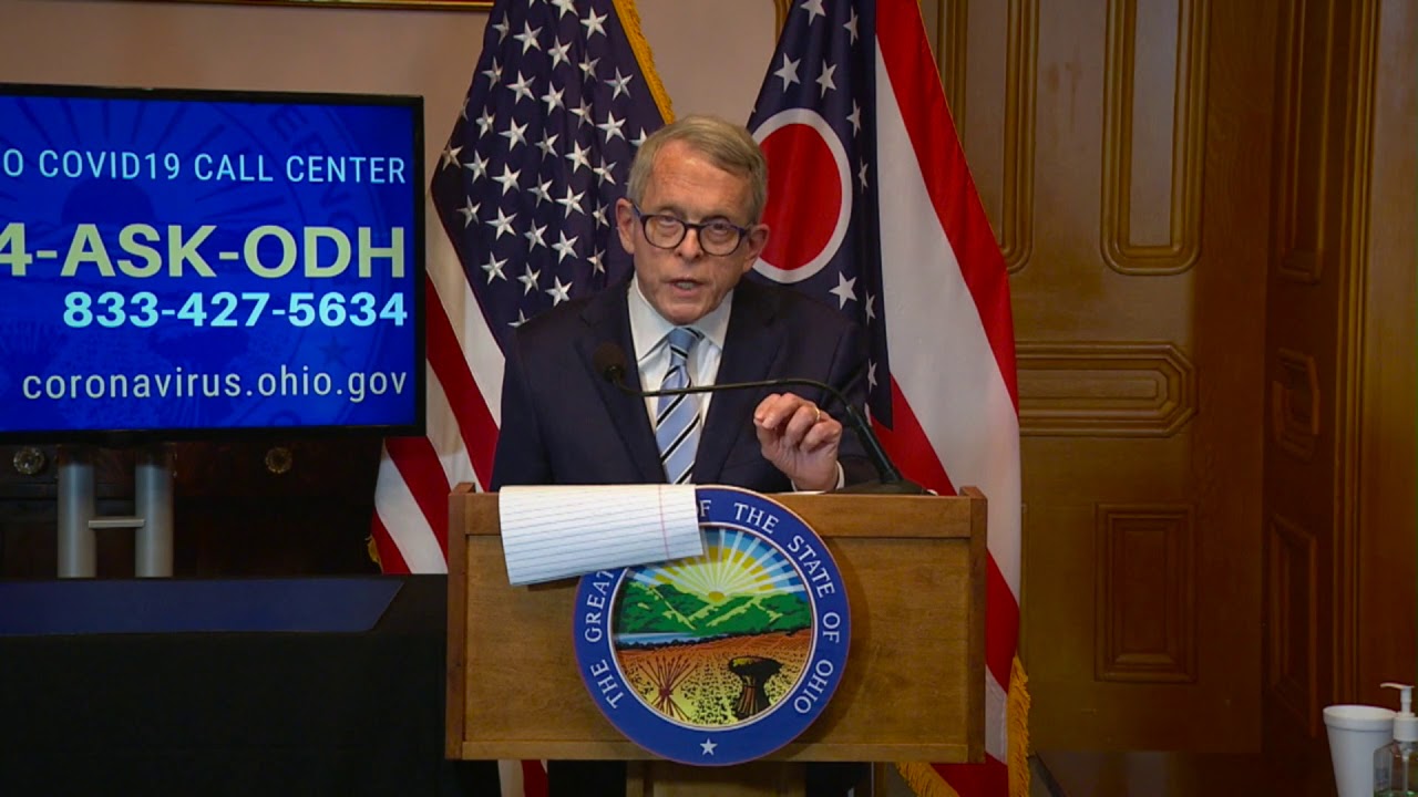 DeWine talks about Battelle's sanitizing machine - YouTube