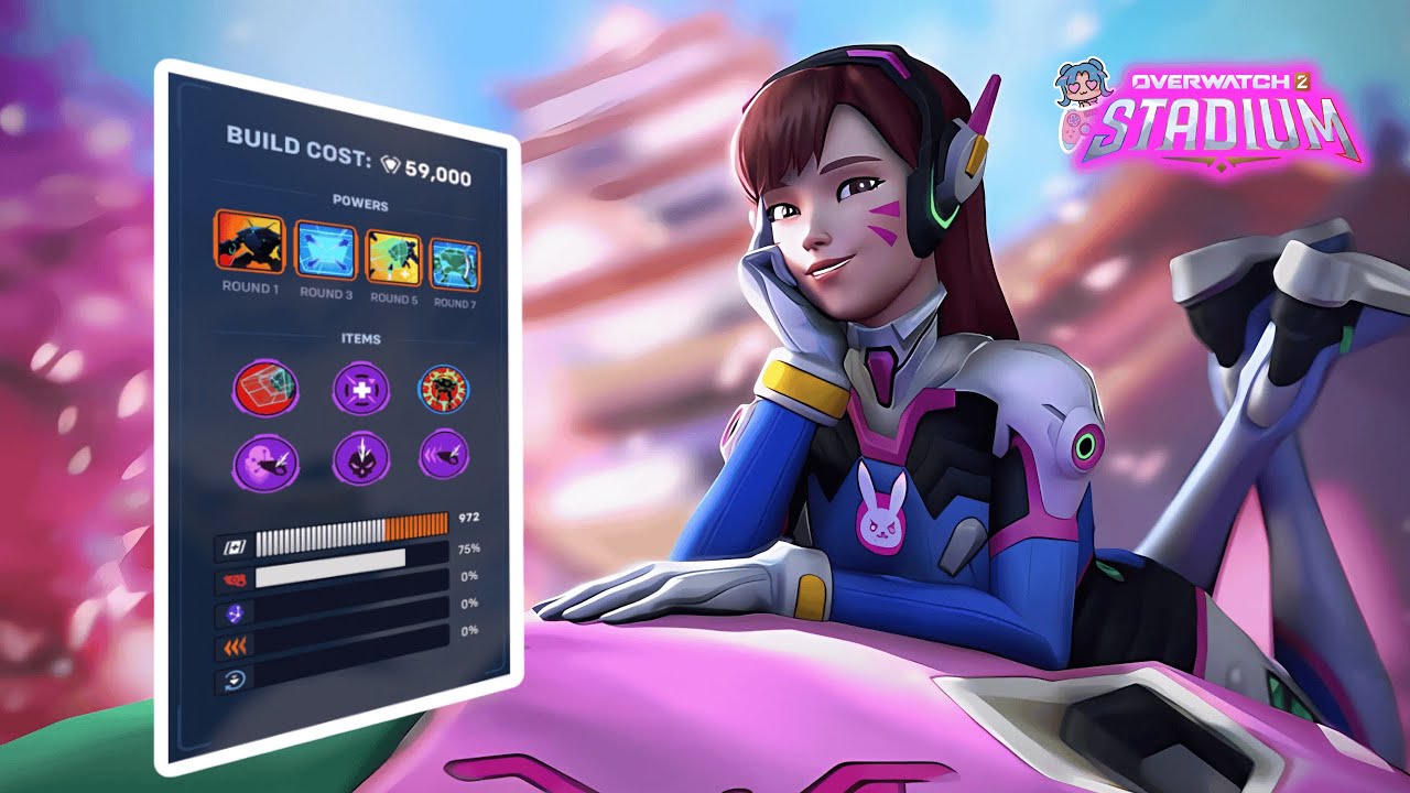 D.Va Fusion Cannons Build is BROKEN - Overwatch 2 Stadium! - YouTube