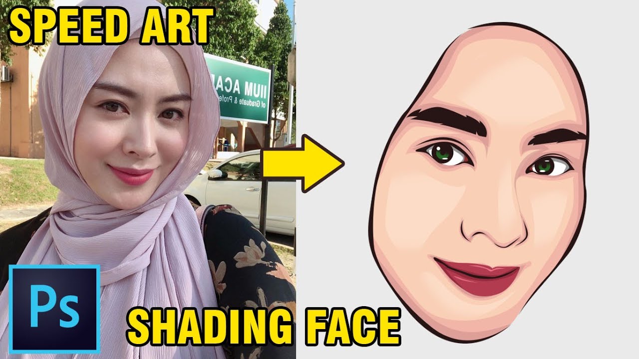 Tutorial Shading wajah vector Ayana (PHOTOSHOP CS6) - YouTube