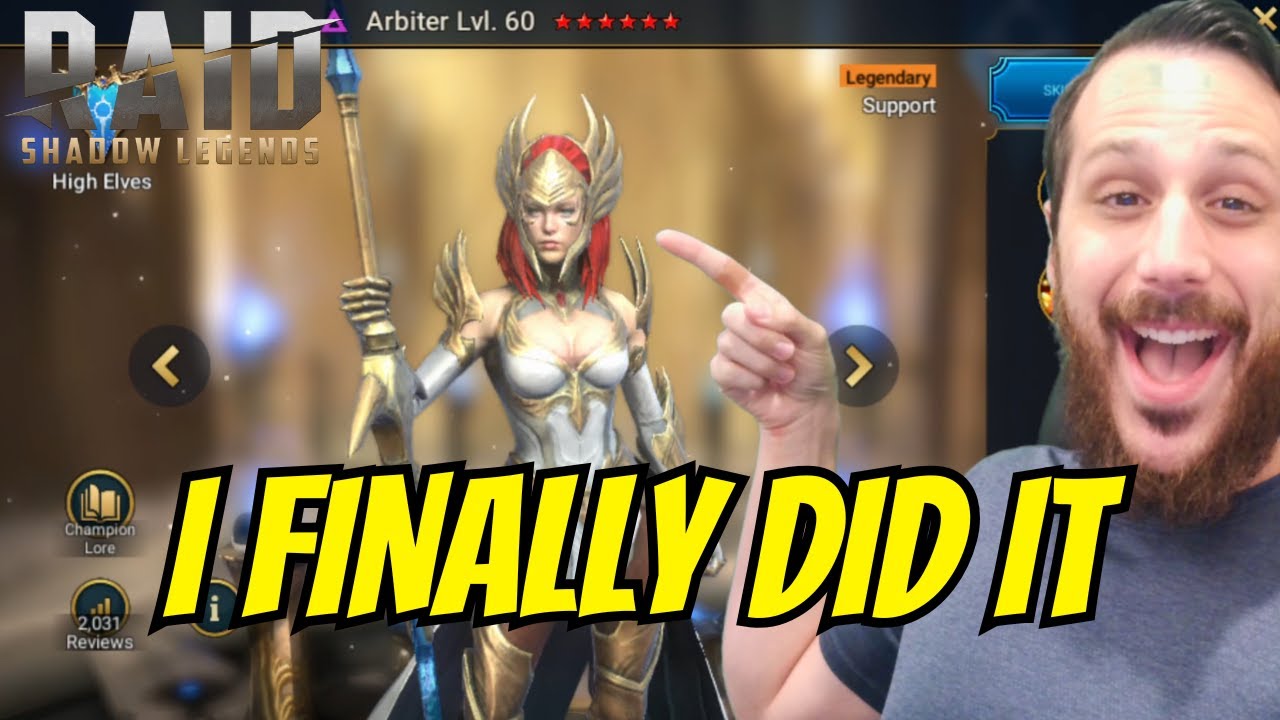 THIS CHANGES EVERYTHING | FULL ARBITER UNLOCK | RAID Shadow Legends ...