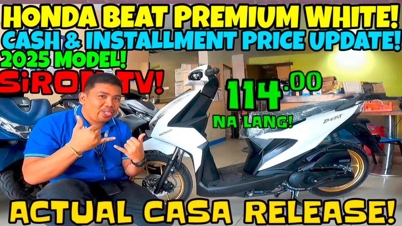 2025 | HONDA BEAT | PREMIUM WHITE | CASH & INSTALLMENT PRICE UPDATE ...