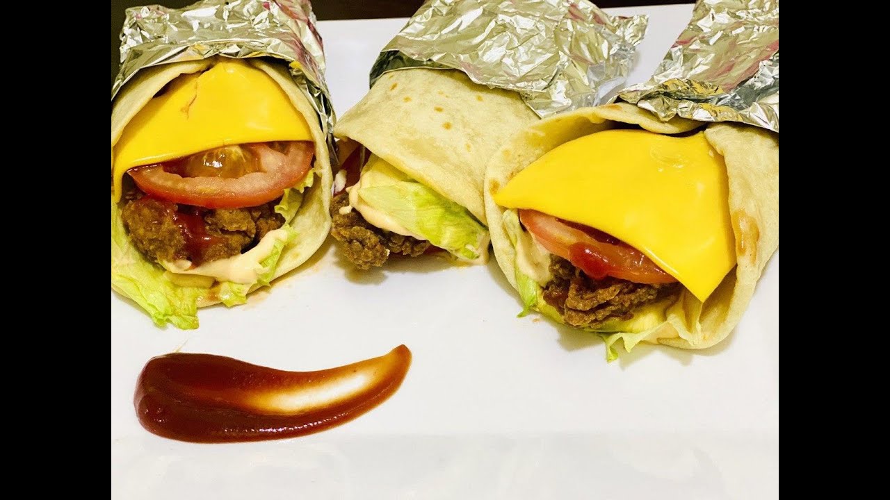 KFC Style Homemade Twister | Delicious Chicken Twister |Tortilla Wraps ...