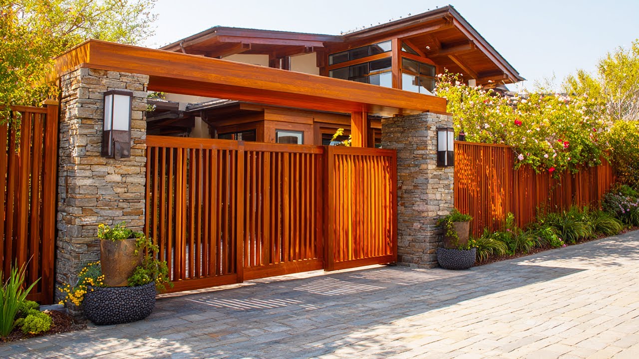Top 20 Modern Gate and Wall Design Ideas 2025 | Stunning Entryways ...