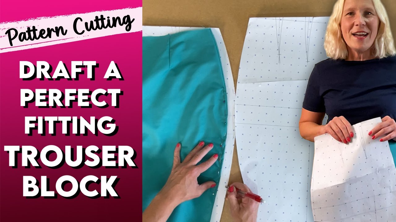 Draft a Bespoke Fitted Trouser Block - Step by Step Instructions! - YouTube