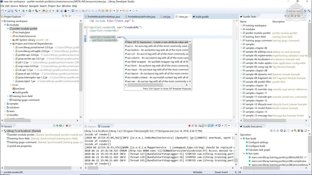 E Create a Liferay MVC Portlet Exercise - YouTube